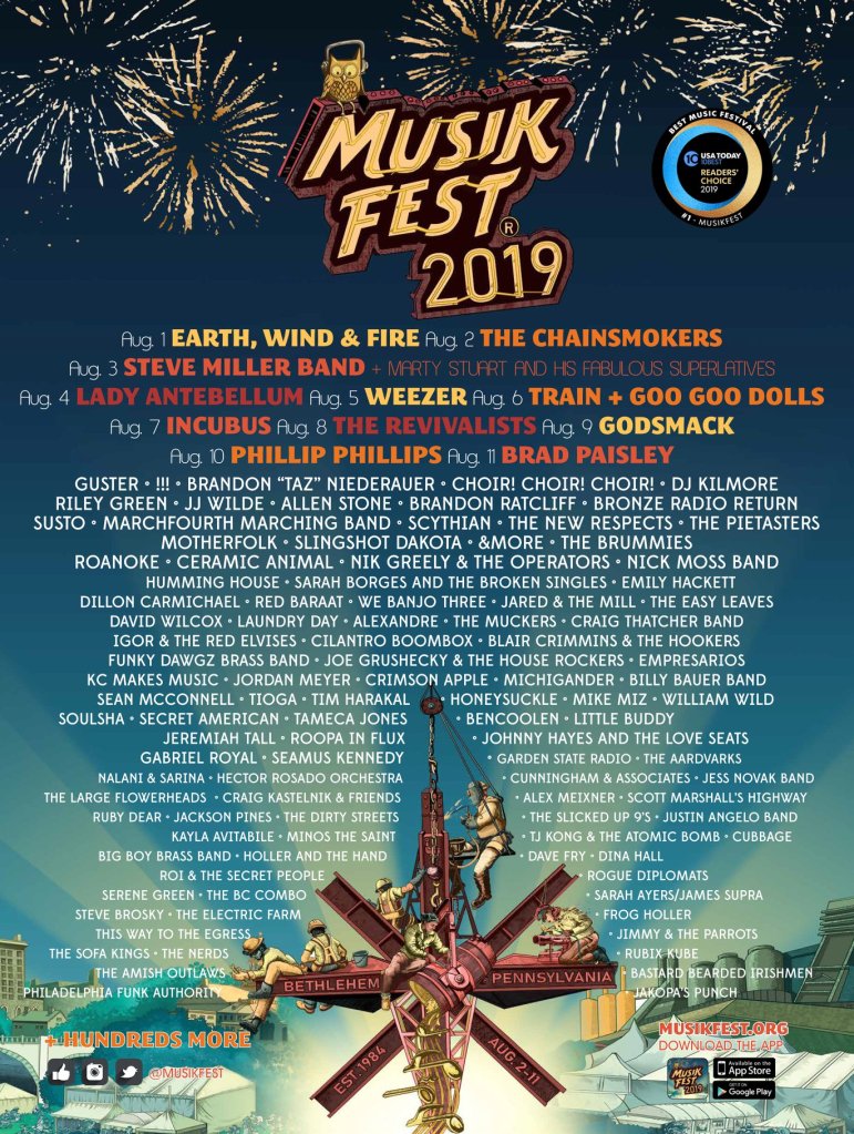 Full Musikfest 2019 Lineup Announced – neostar // media